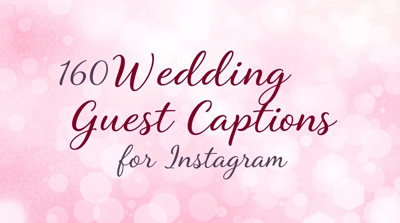 160 Wedding Guest Captions For Instagram 160 Wedding Guest Captions For Instagram